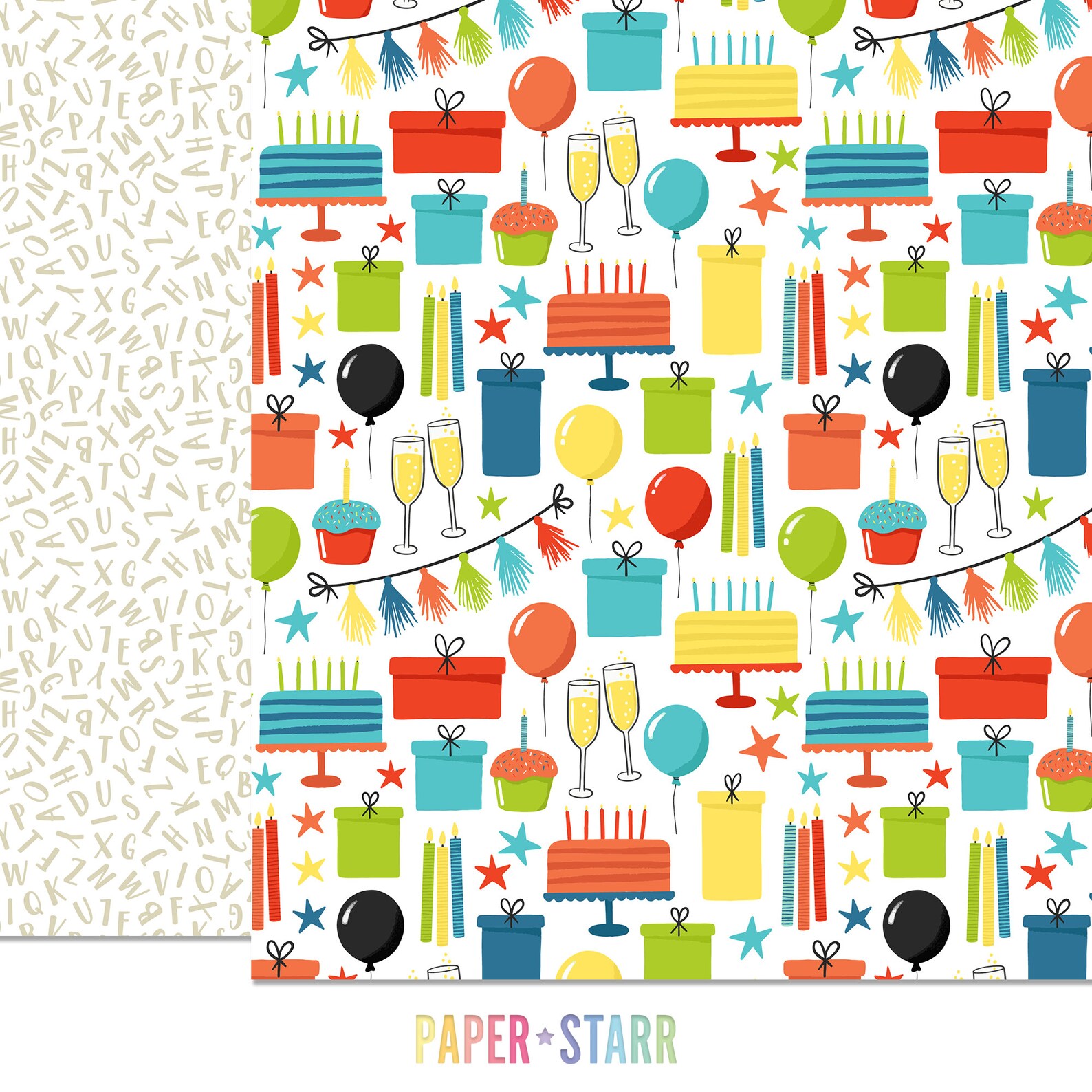 Birthday Digital Paper, Party Digital Paper, Birthday Card Making Paper ...