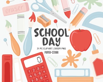 Flower Back to School Clipart, Teacher Clipart, School Graphics ...