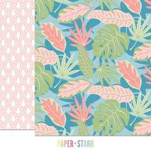 Summer Digital Paper, Beach Digital Paper, Tropical Digital Paper ...