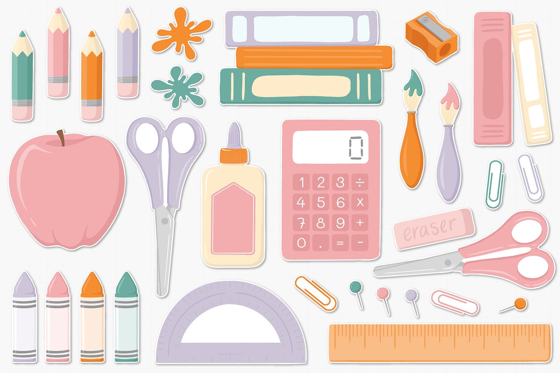 Back to School Clipart Teacher Clipart School Graphics - Etsy