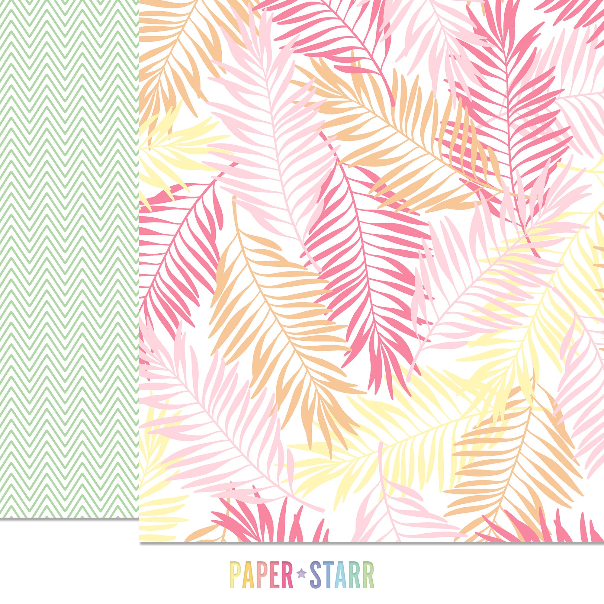 Summer Digital Paper Tropical Digital Paper Floral Tropical - Etsy