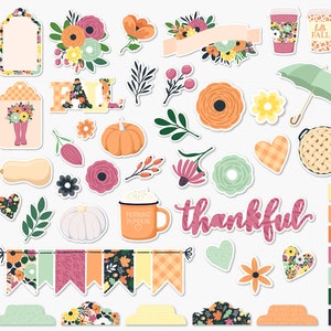 Fall Clipart, Autumn Clipart, Fall Graphics for Fall Stickers, Fall ...
