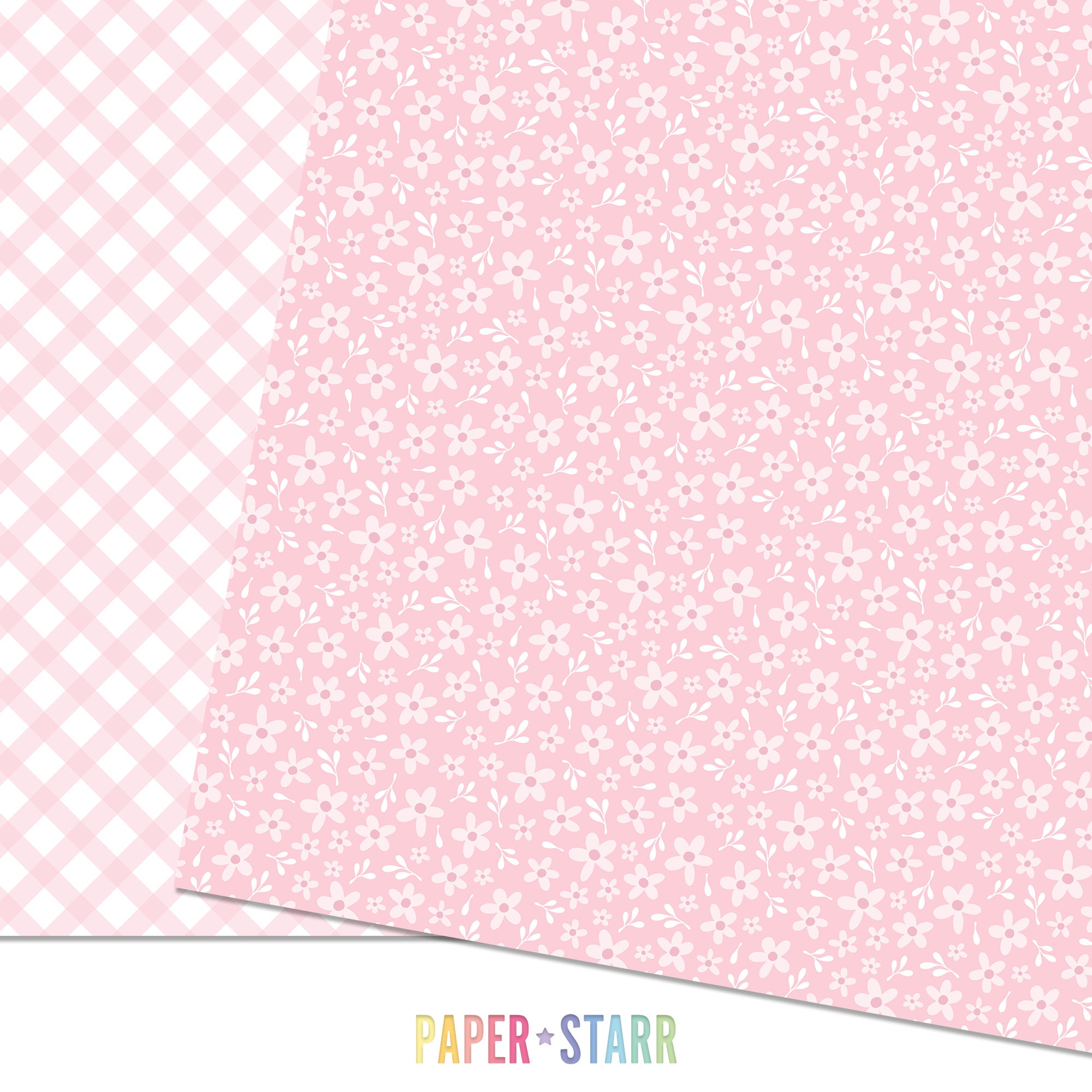 Spring Digital Paper Spring Clipart Floral Digital Paper - Etsy