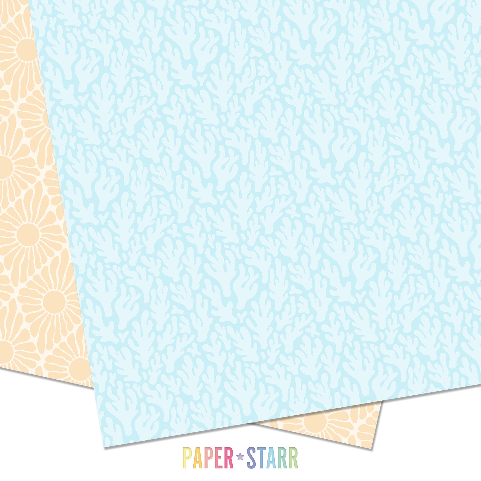 Summer Digital Paper, Beach Digital Paper, Tropical Digital Paper ...