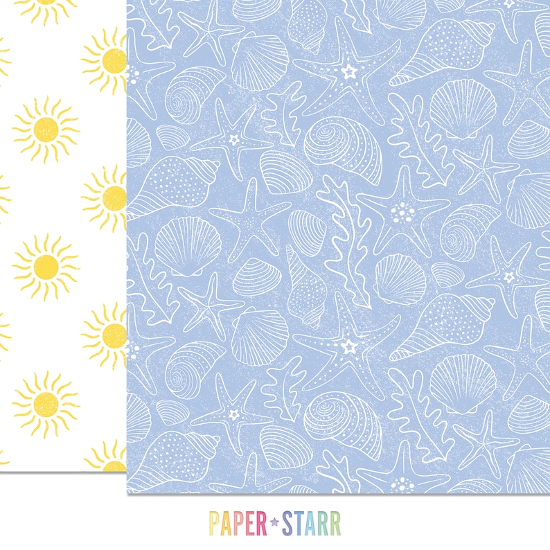 Summer Digital Paper Beach Digital Paper Floral Digital - Etsy