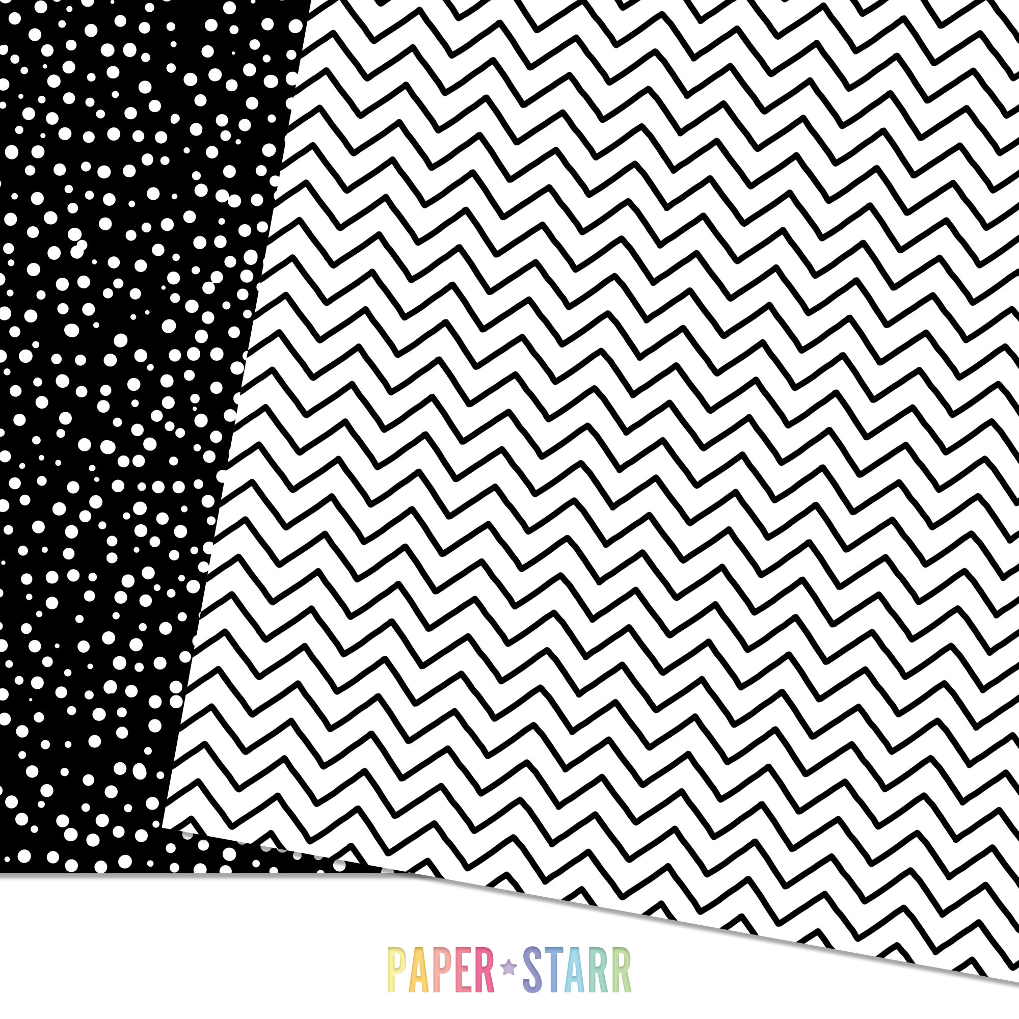 Black and White Digital Paper, Monochrome Backgrounds, Black and White ...