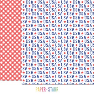 4th of July Digital Paper, 4th of July Clipart, Independence Day ...