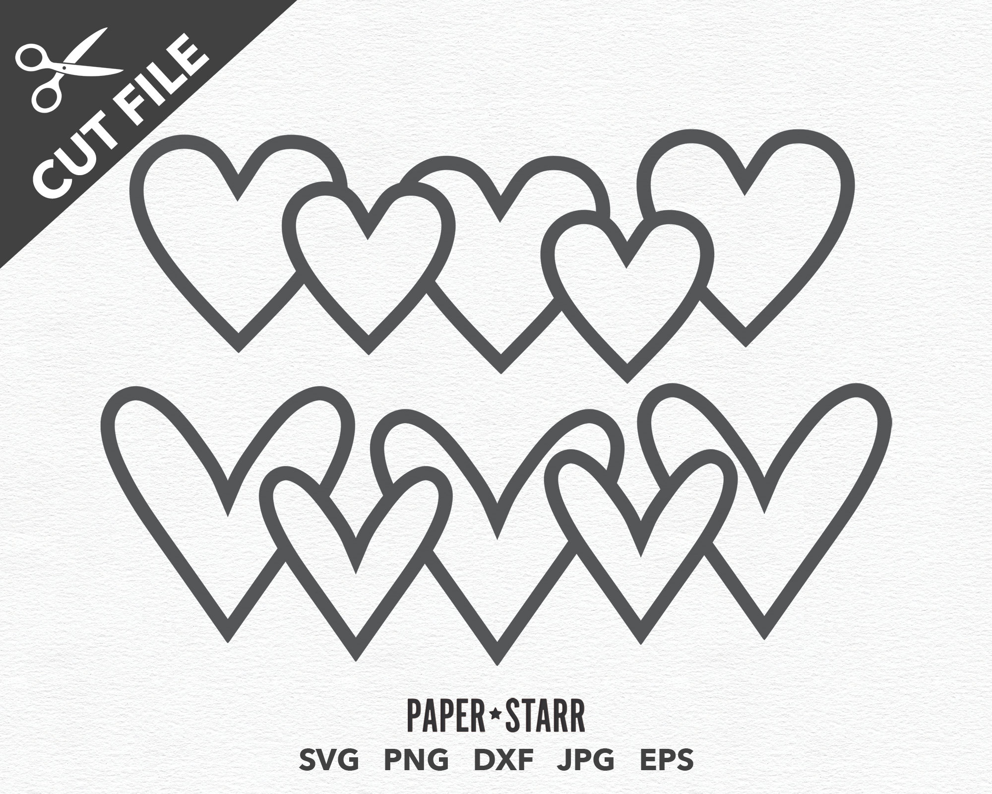 Heart SVG File, Heart Border SVG, Heart Cluster SVG, Heart Border Png ...
