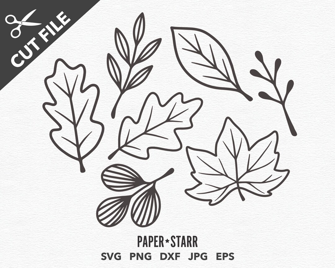 Fall Leaves SVG File, Autumn SVG, Fall Cut File, Autumn Leaves SVG ...