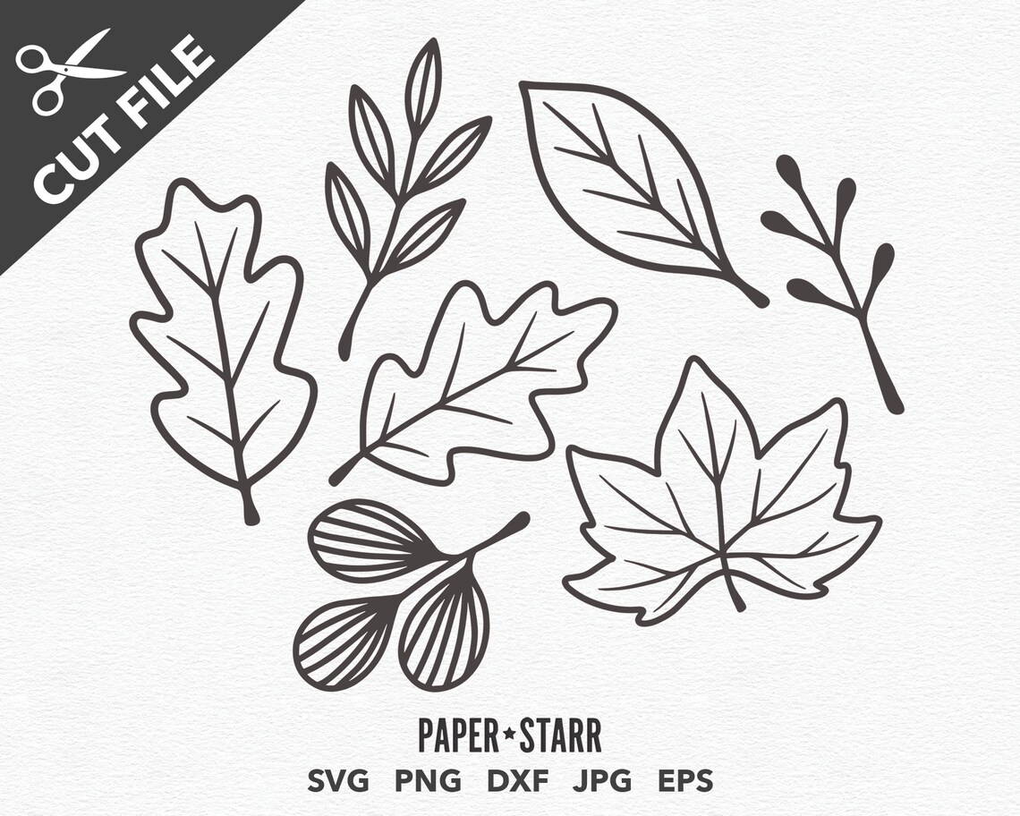 Fall Leaves SVG File, Autumn SVG, Fall Cut File, Autumn Leaves SVG ...