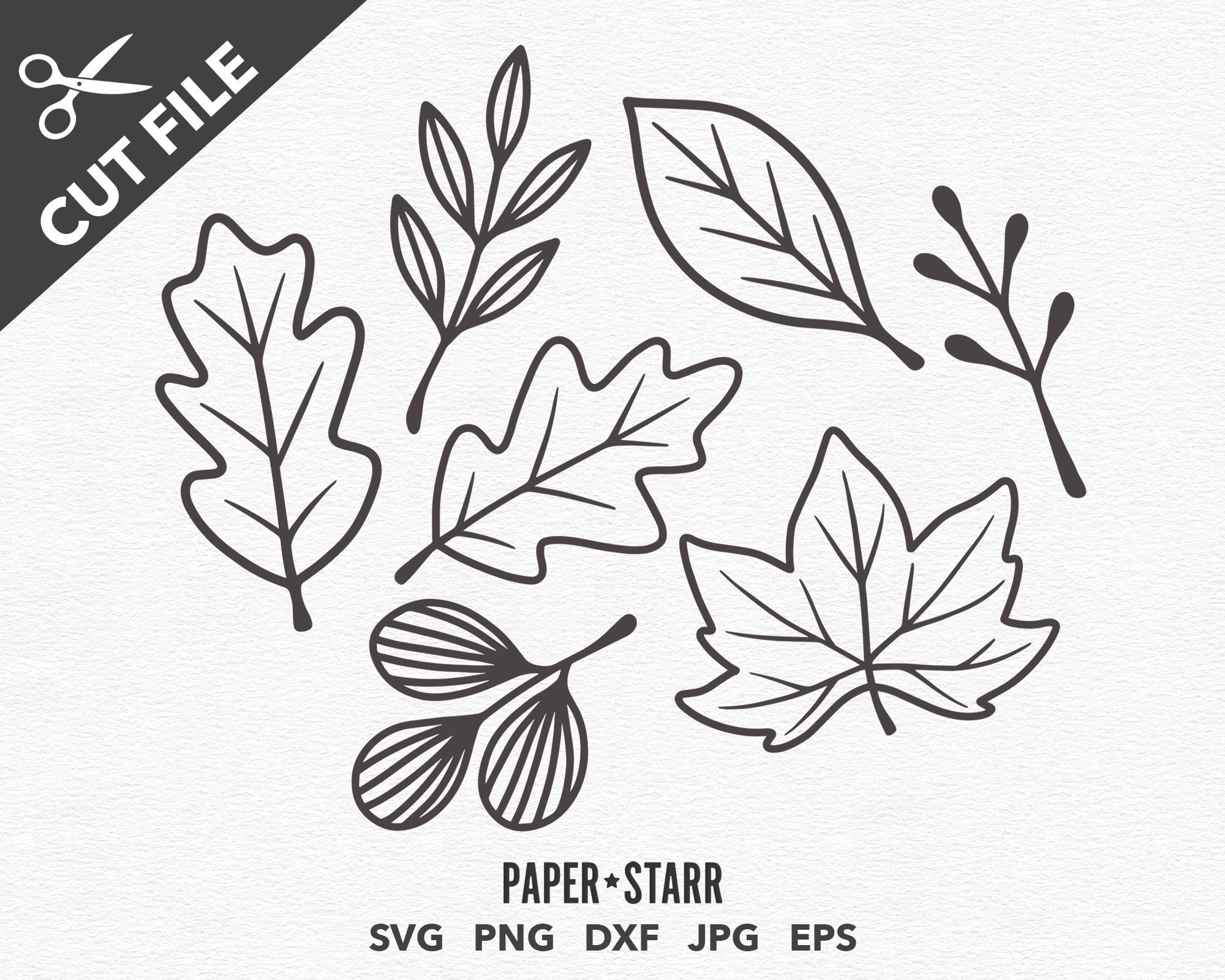 Fall Leaves SVG File, Autumn SVG, Fall Cut File, Autumn Leaves SVG ...