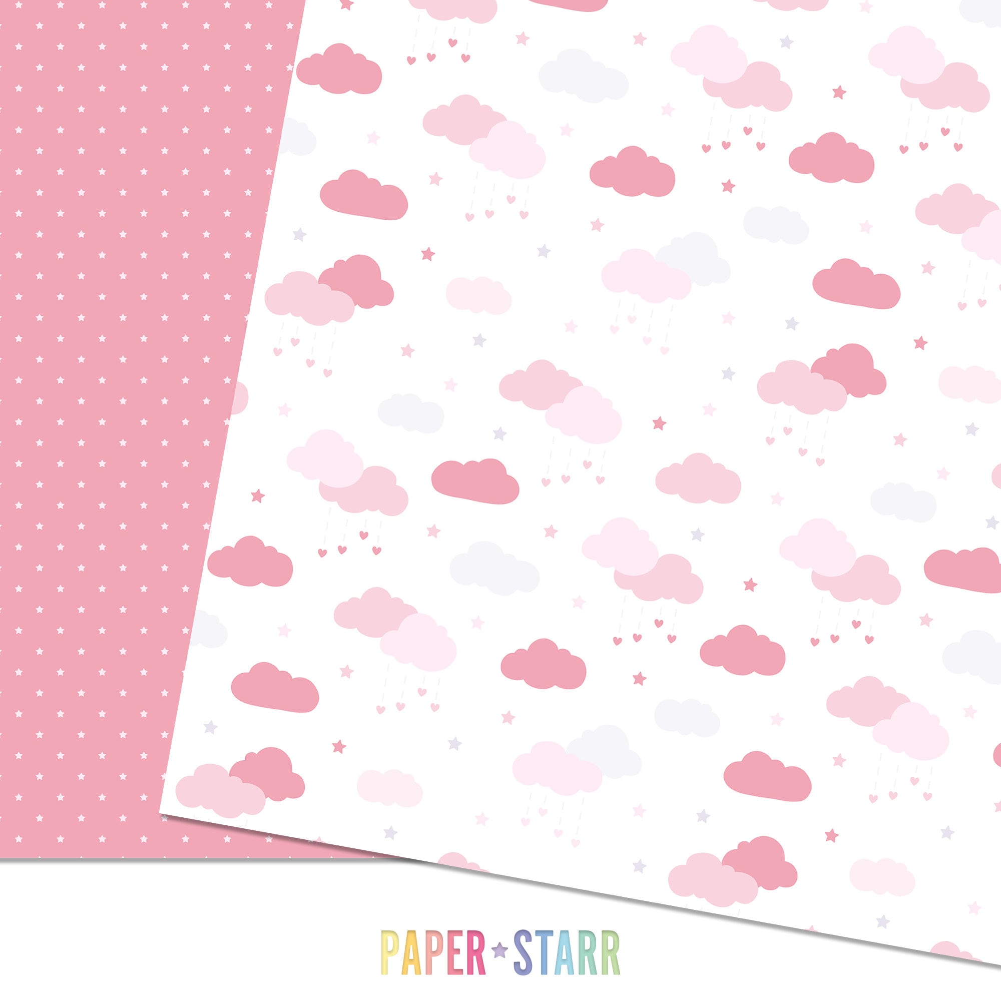 Baby Pink Digital Paper, Baby Girl, New Baby, Nursery Patterns, Baby ...