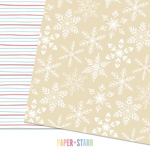 Christmas Digital Paper, Winter Digital Paper, Christmas Background ...