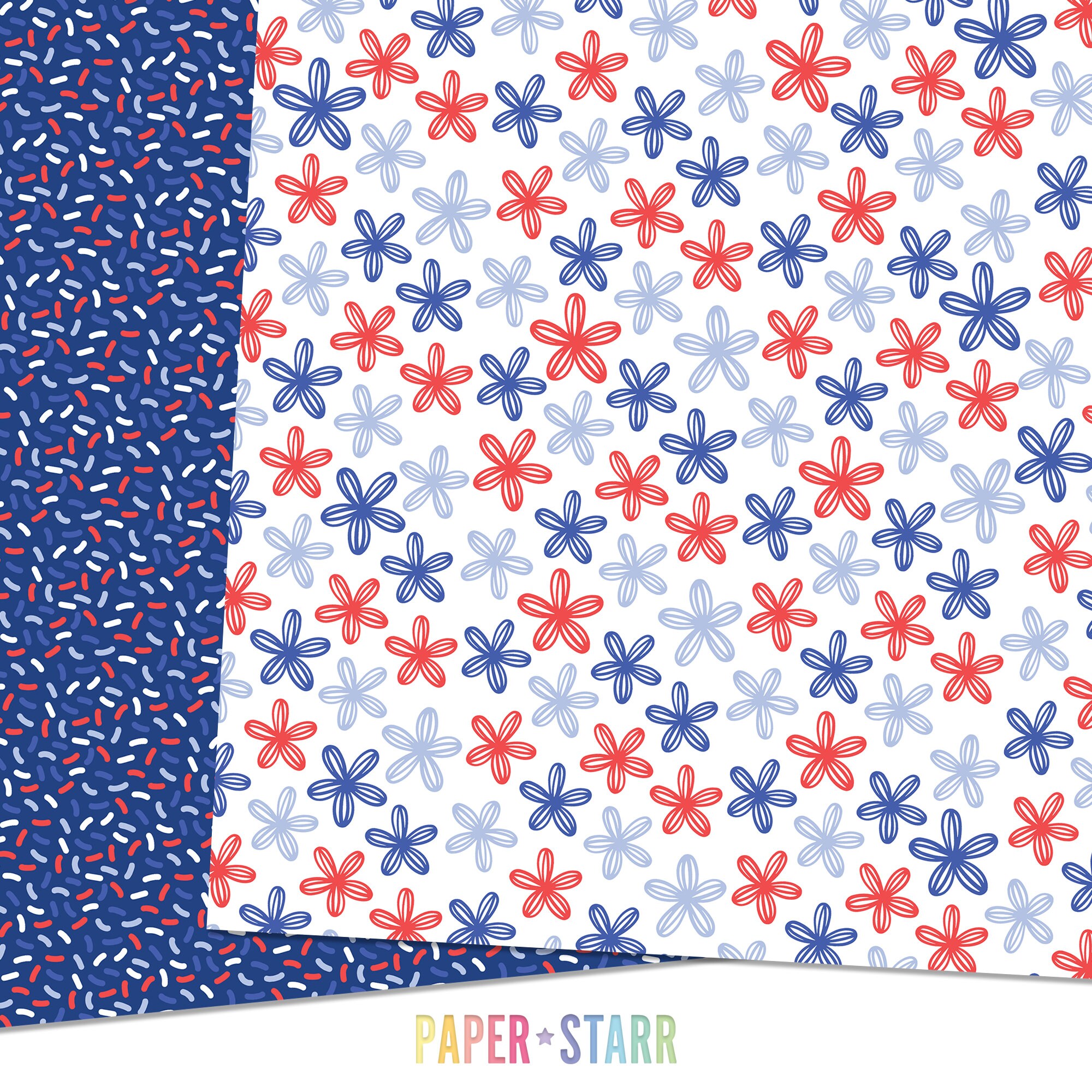 4th July Digital Papers, Independence Day Digital Papers, 4th July ...