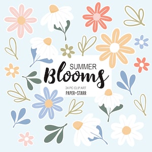 Spring Clipart, Floral Clip Art, Spring PNG Files, Spring Stickers ...