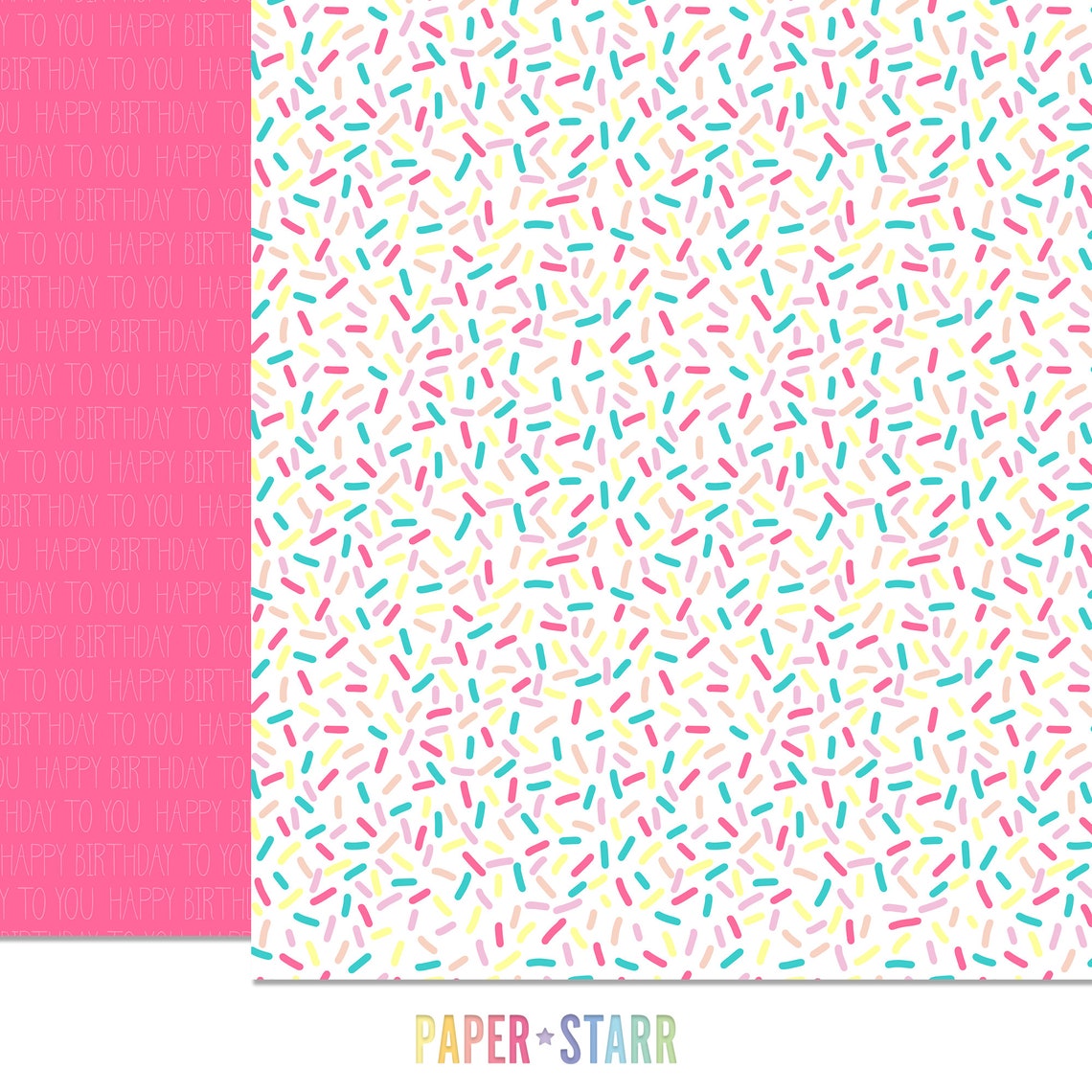 Birthday Digital Paper and Birthday Clipart Set Party - Etsy