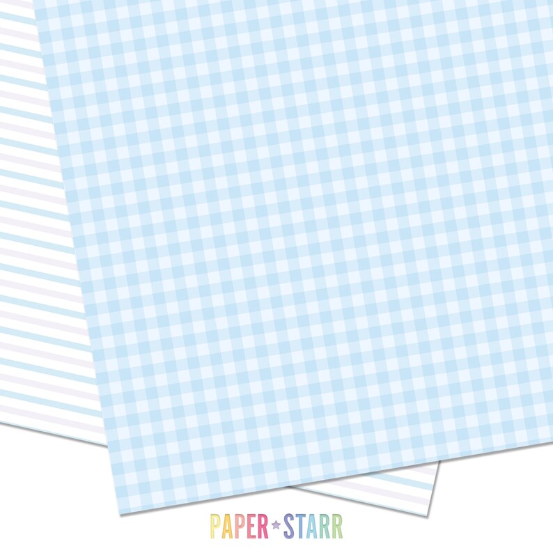 Baby Blue Digital Paper Pack, Boy Nursery Patterns (digital Download ...