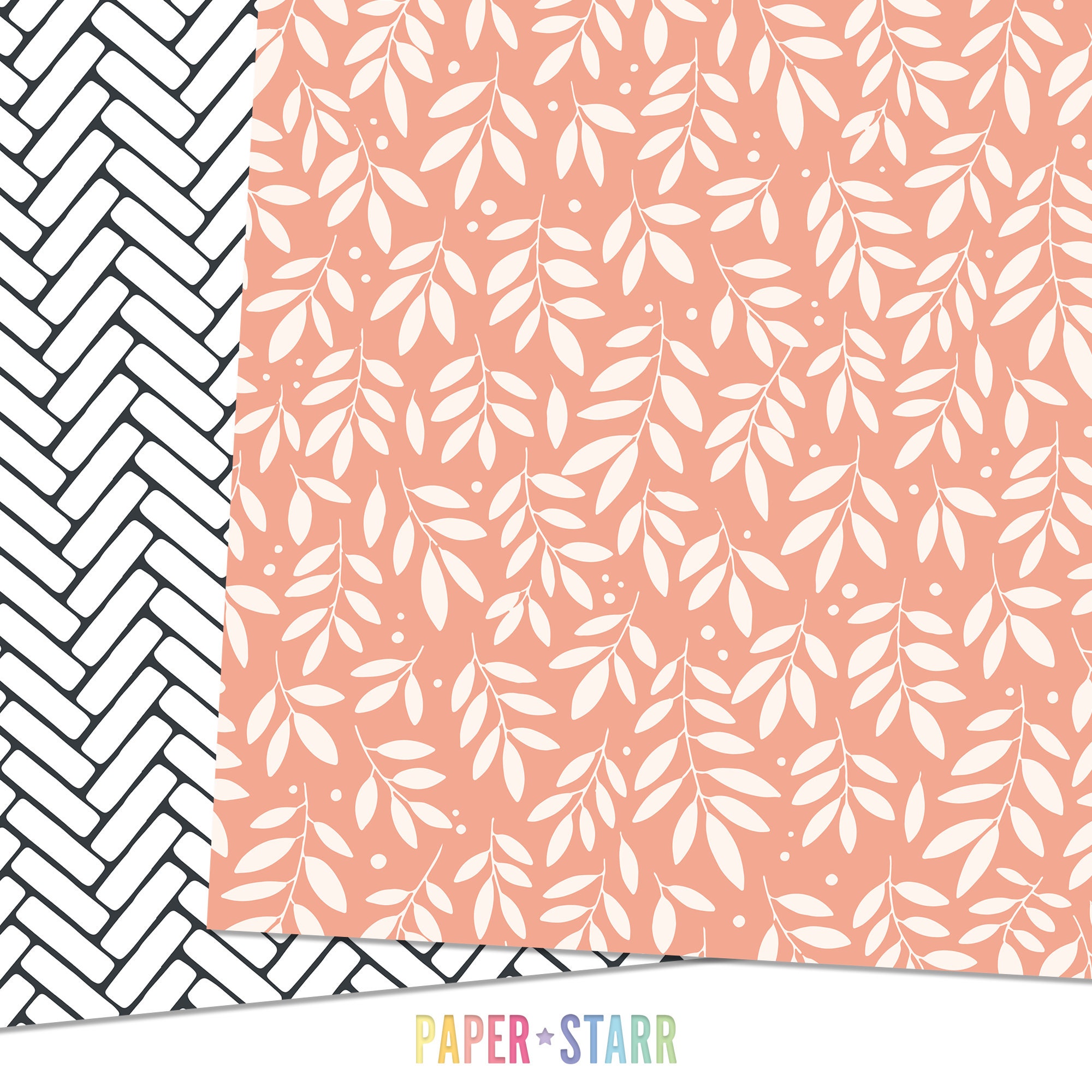 Fall Digital Paper, Autumn Digital Paper, Fall Floral Patterns, Fall ...