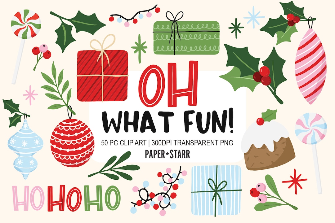 Christmas Clipart, Christmas PNG Graphics, Holly Clipart, Christmas ...