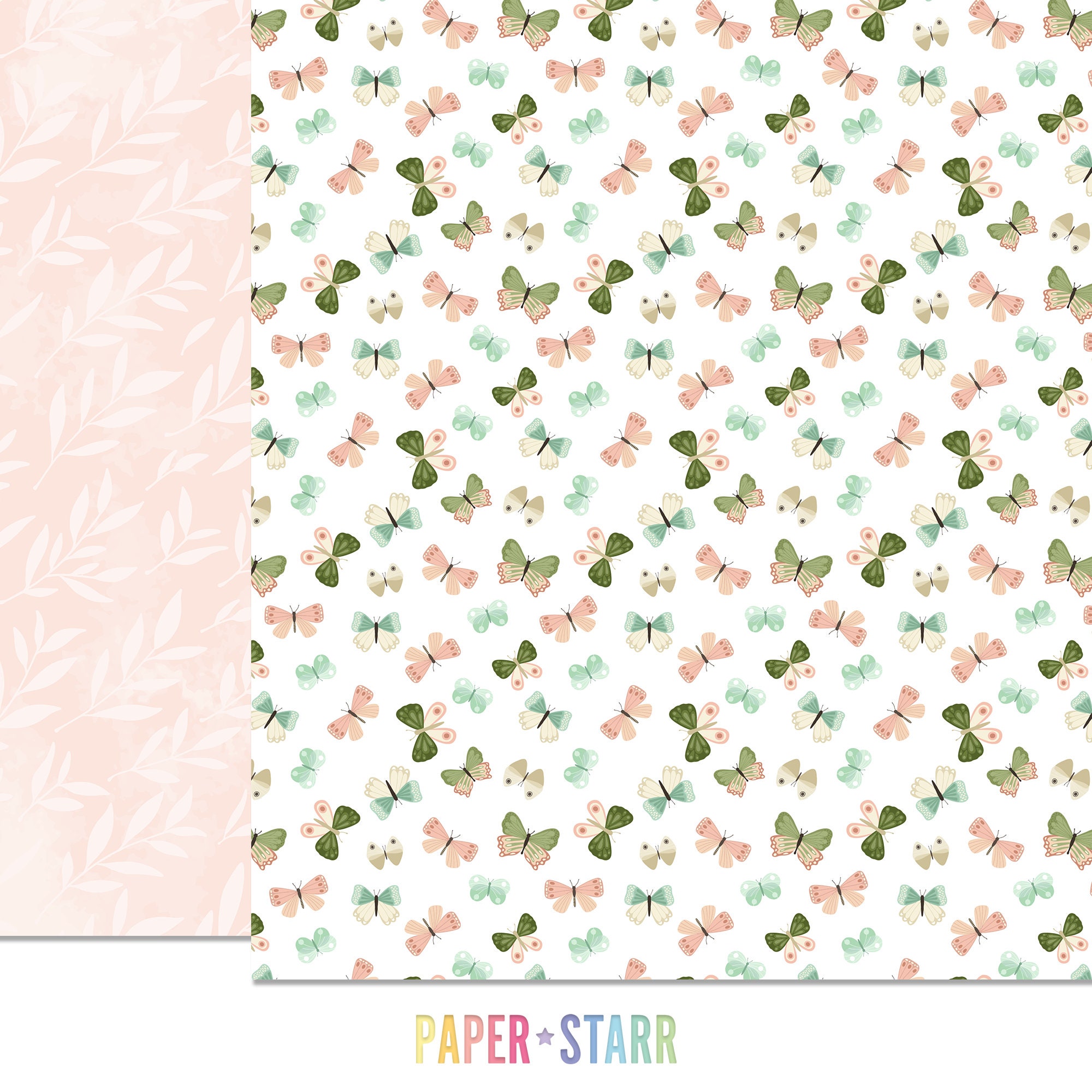 Spring Digital Paper, Spring Clipart, Secret Garden Digital Paper ...