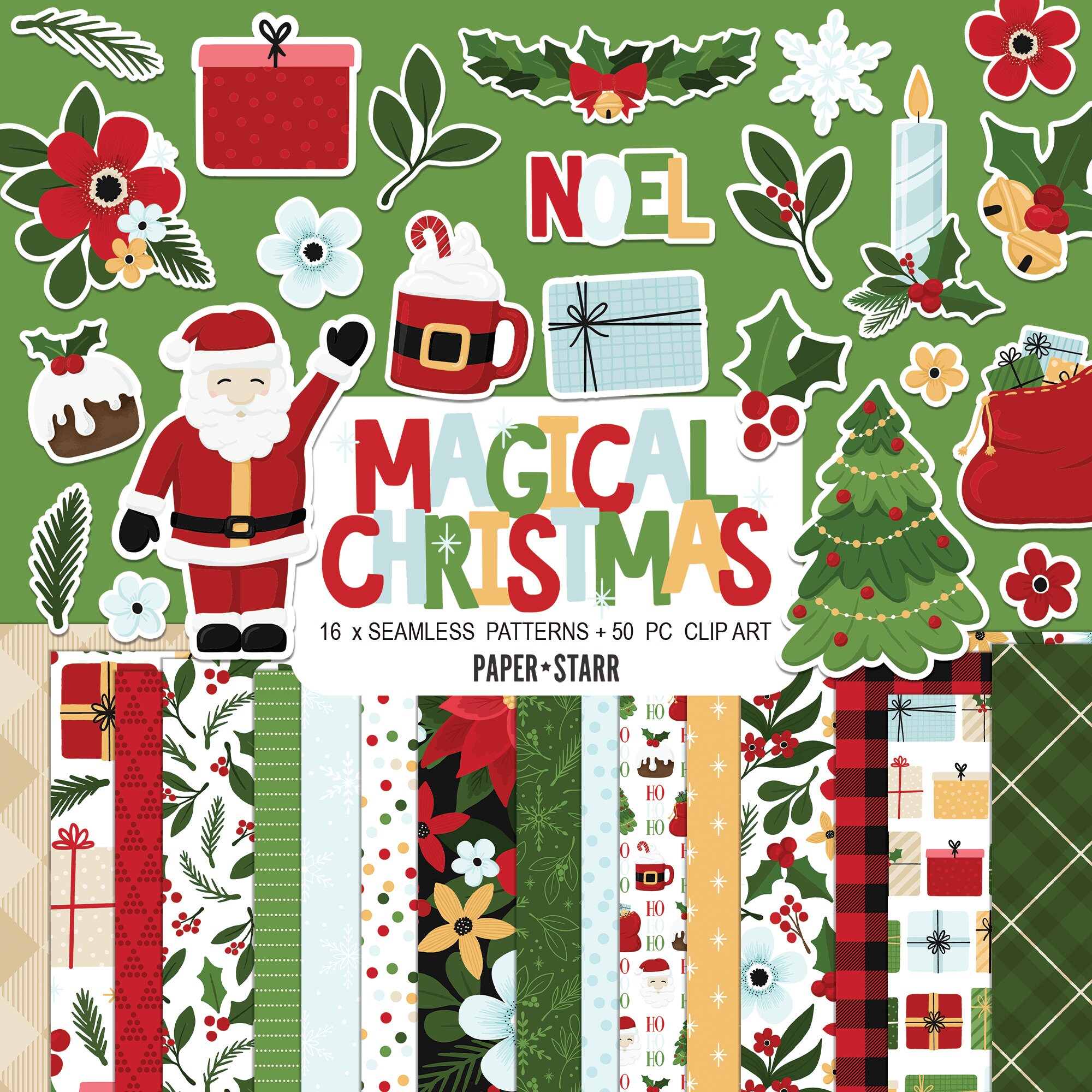 Holiday Digital Paper Christmas Digital Paper Fall Digital - Etsy