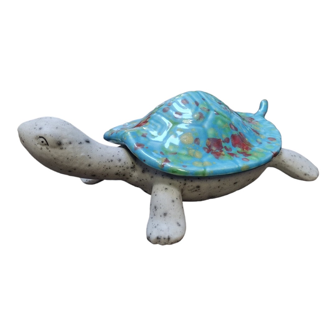 Handmade Medium Turtle With Lid Pottery - Etsy