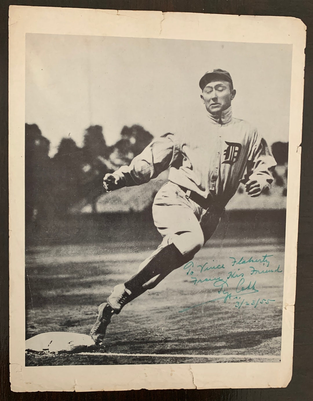 Ty Cobb Signed Photographic Premium. One of a Kind. - Etsy