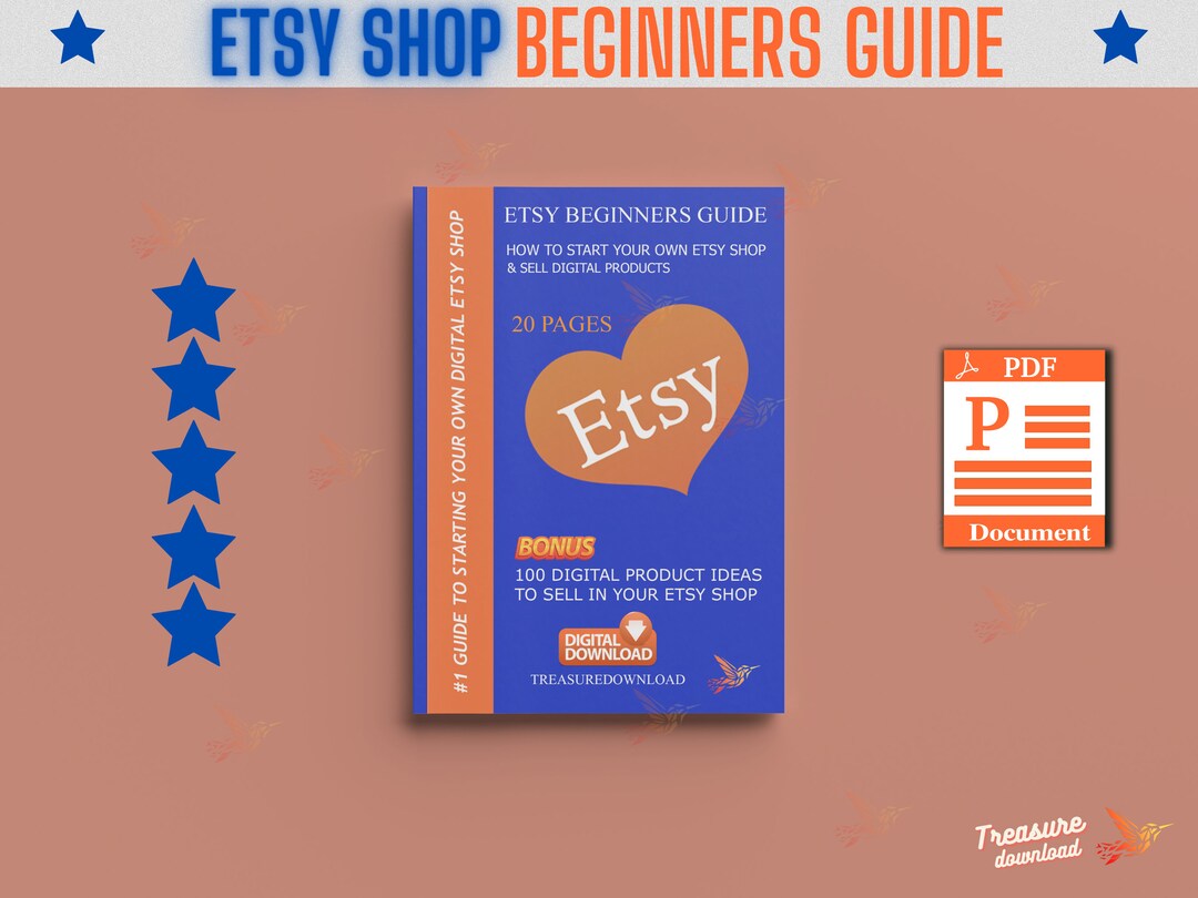 Etsy Beginners Guide to Selling Digital Products, Etsy Selling Course, Start Own Etsy Shop, Sell ...