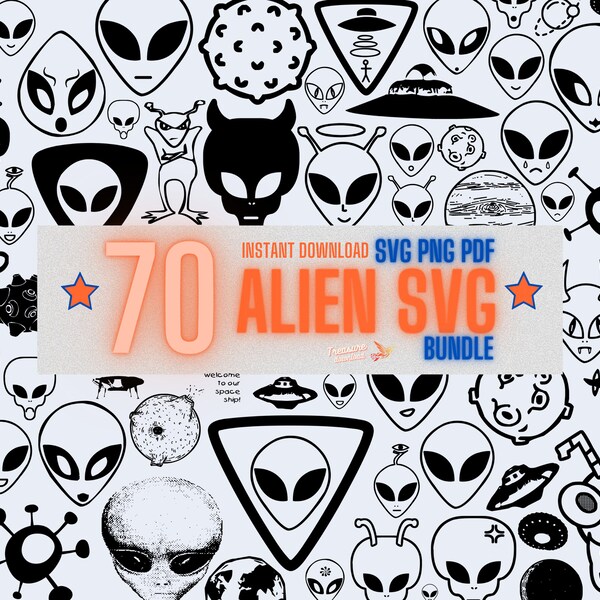 Alien Svg - Etsy