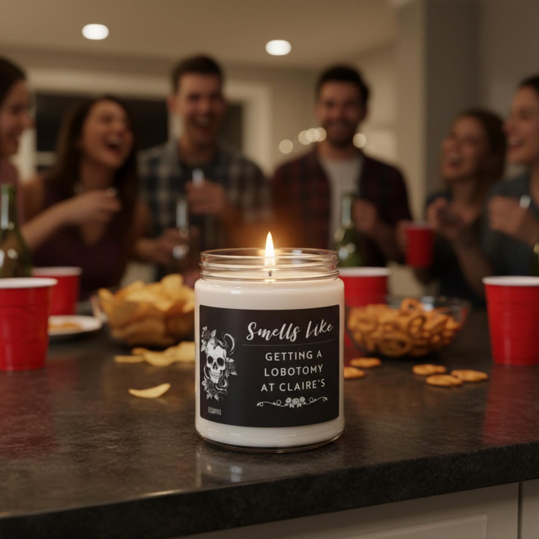 Prank Gift Relatable Toilet Humor Candle for Social Anxiety Luxury ...
