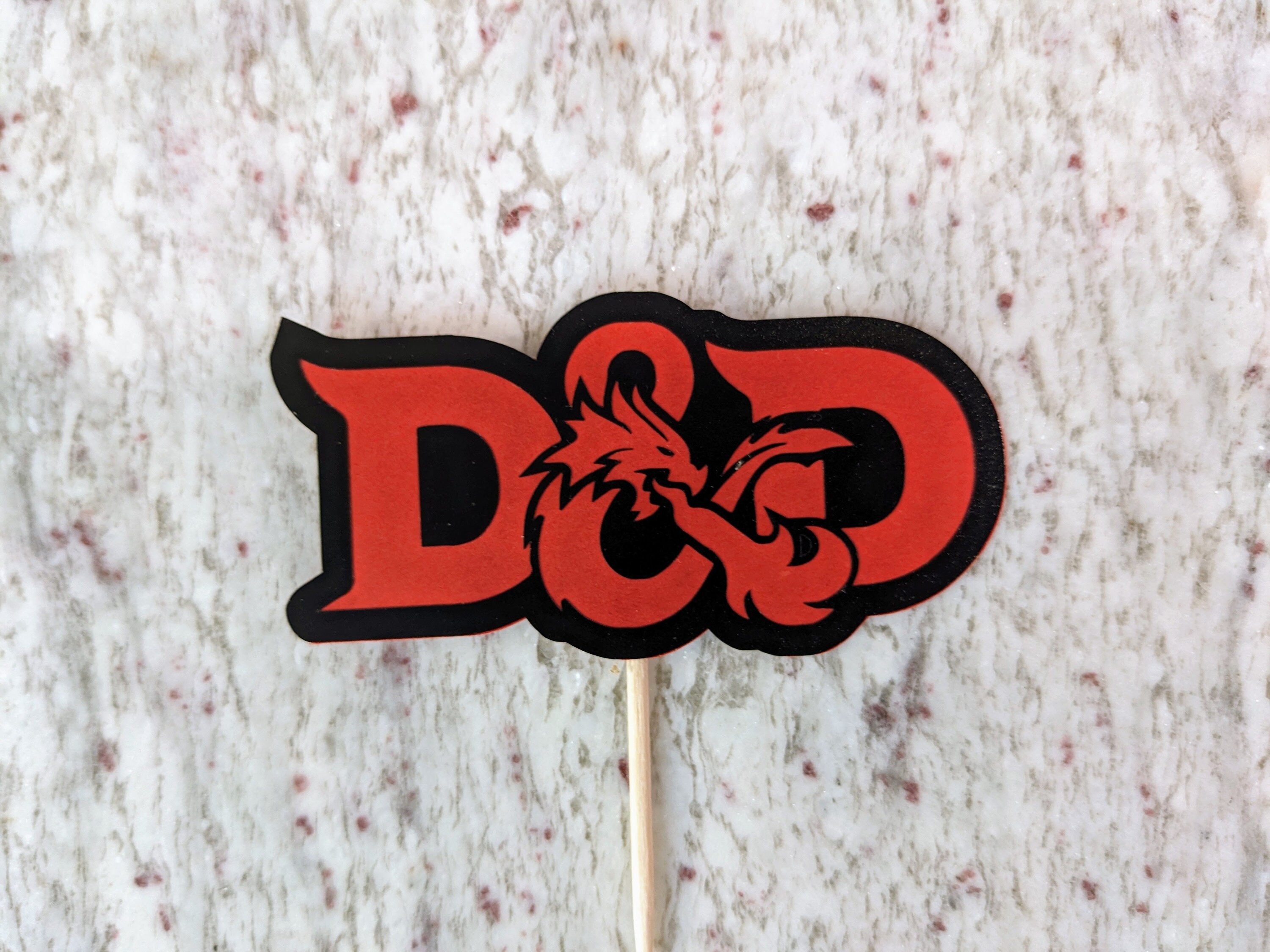 Dungeons and Dragons Dnd Party Cupcake Toppers Personalized Age Color ...