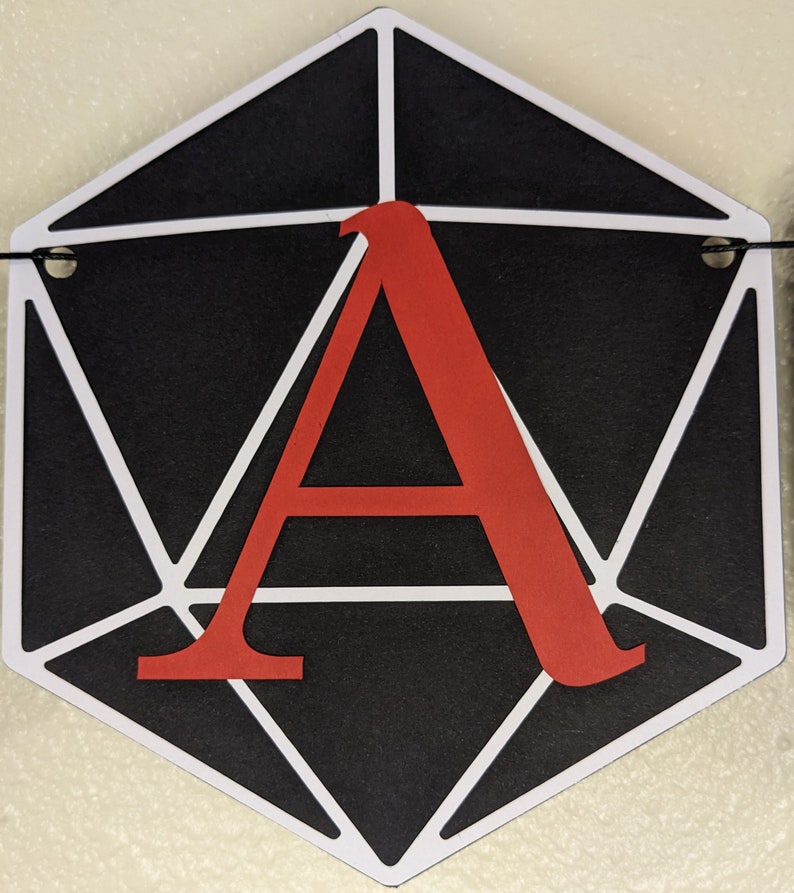 D20 Happy Birthday Banner Dungeons and Dragons Dnd - Etsy
