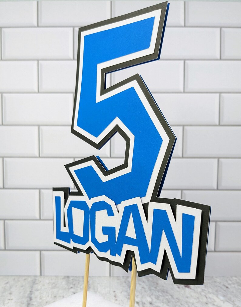 Personalized Birthday Cake Topper Kids Birthday Choose Name - Etsy