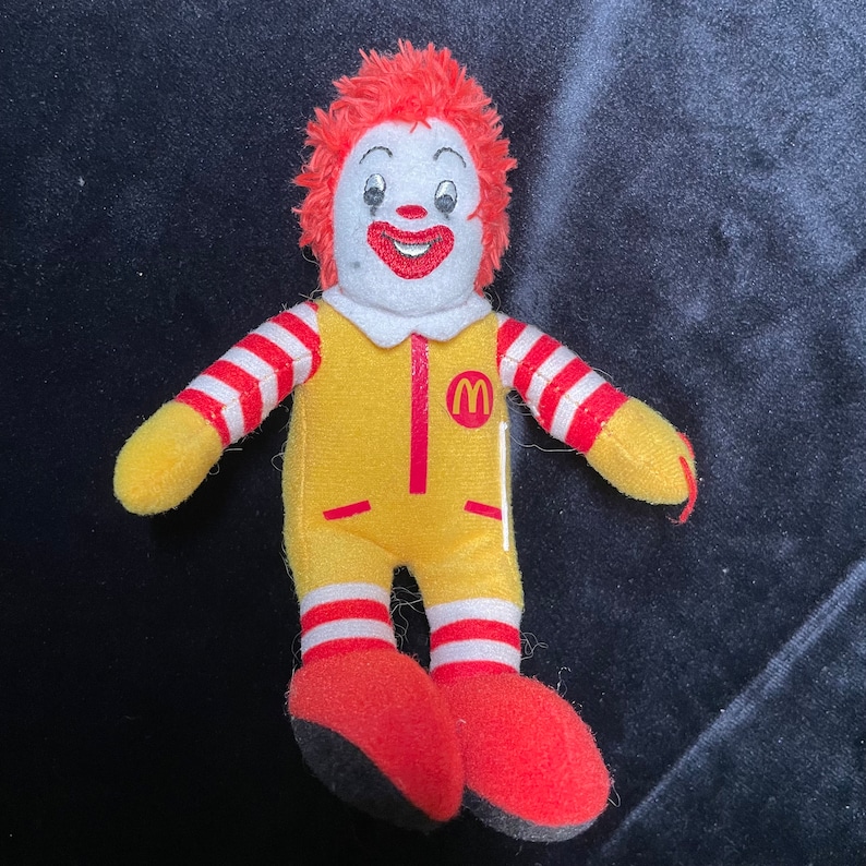 Vintage Ronald Mcdonald Mini Beanie Baby Toy Without Tag - Etsy