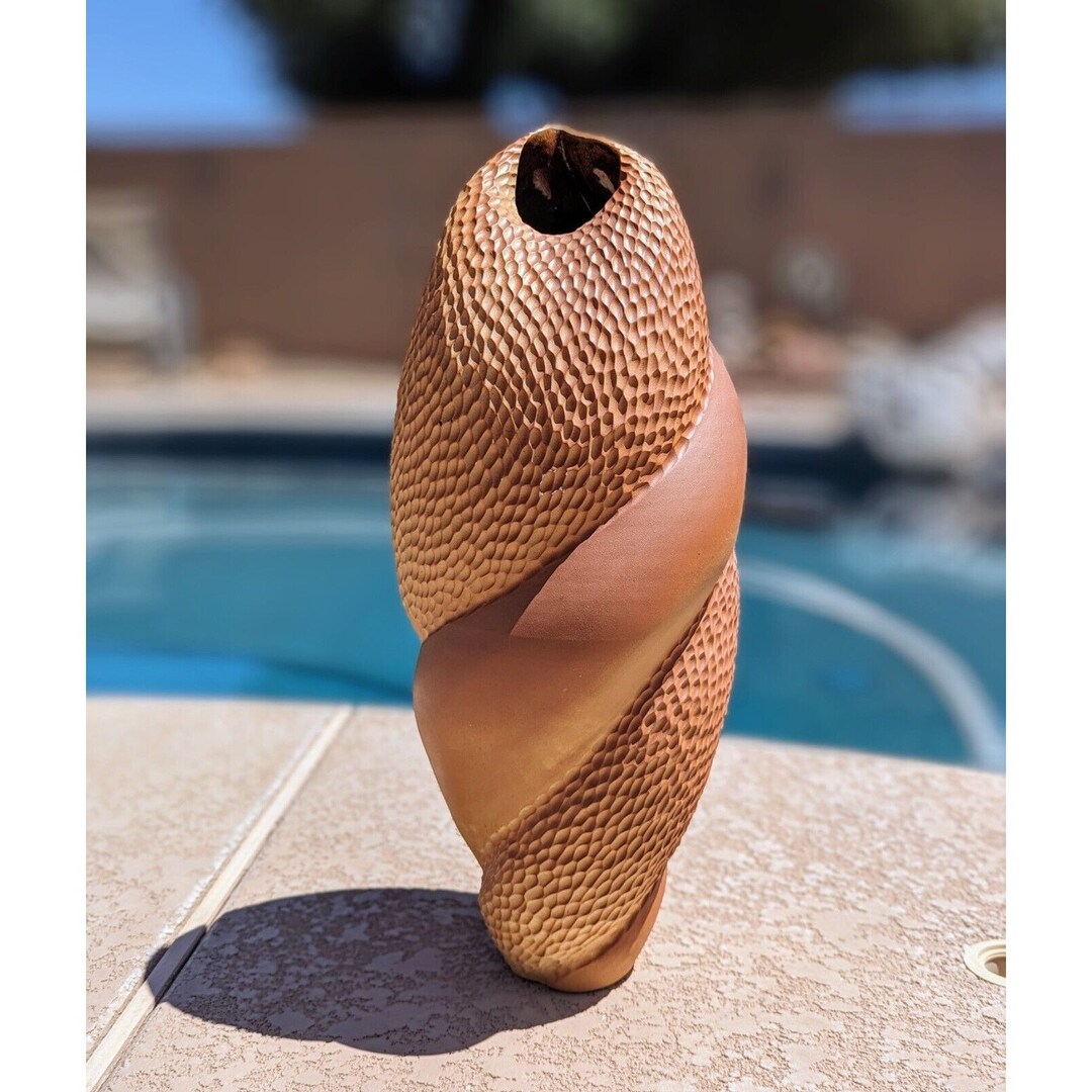 24" Danny Meisinger Floor Vase Spinning Earth Pottery Studio Pottery ...