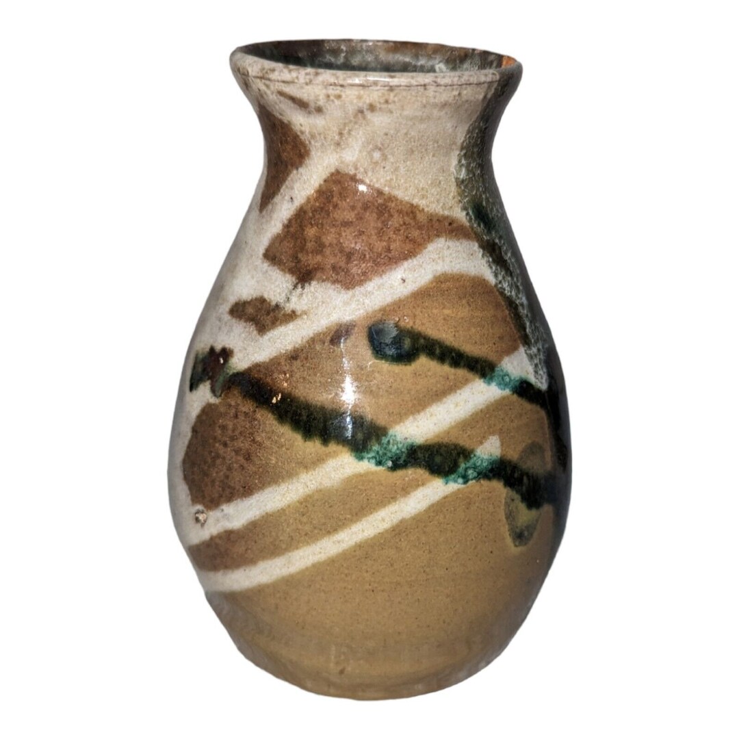 St Croix Valley Pottery Minnesota Studio Art Pottery Vase Signed BROWN ...