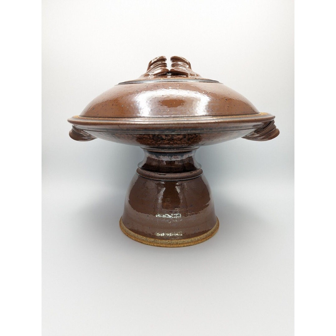 Bales Studio Art Pottery Footed Pedestal Food Serving Plate Platter ...