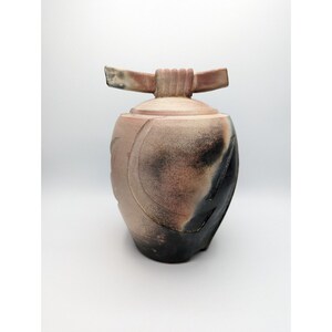 Eric Paul Kinsey Carved Saggar Fired Jar Studio Art Pottery Japanese ...