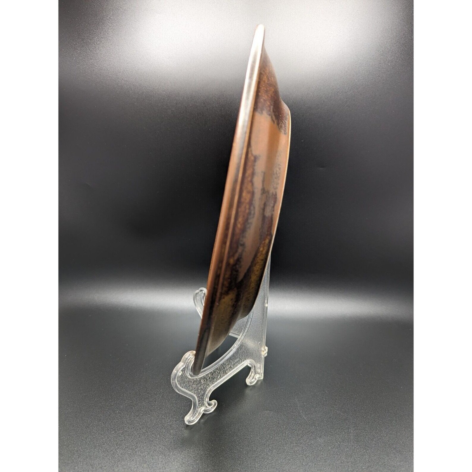 12.5" Iron Mountain Roan Brown Chop Plate Nancy Lamb Stoneware Art ...