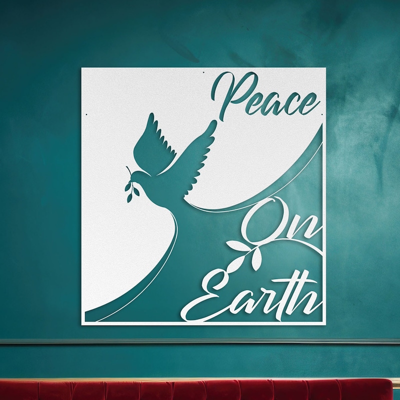 Peace on Earth Sign - Etsy