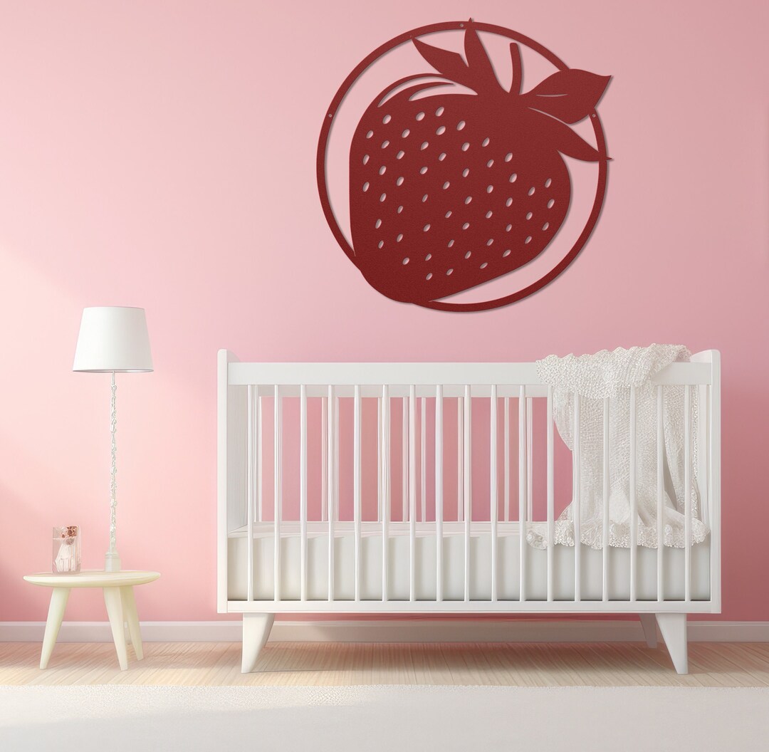 Die-cut Metal Strawberry Sign-show Your Cottage Core Aesthetic and ...