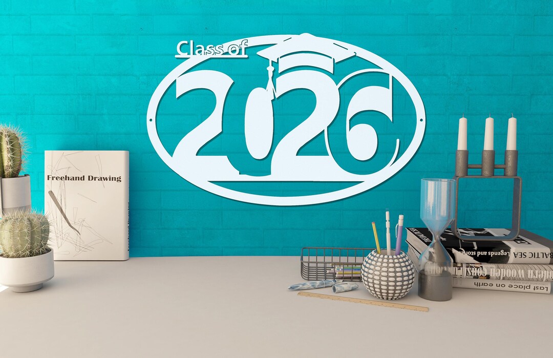 Class of 2026 Oval Metal Sign-2026 Graduation Gift-laser Cut Metal ...