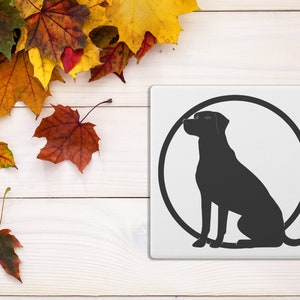 Black Lab Coasters-set of 4 Stone Labrador Retriever Coasters-father's ...