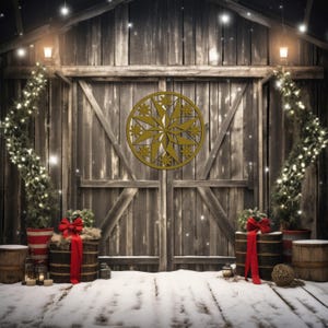 Amish Hex Sign-metal PA Dutch Folk Art-modern Farmhouse-amish Barn Star ...