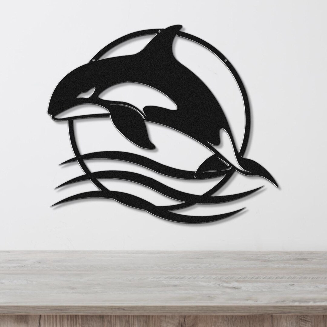 Metal Orca Whale Wall Art-killer Whale Art-nature Fan Gift-alaska Art ...