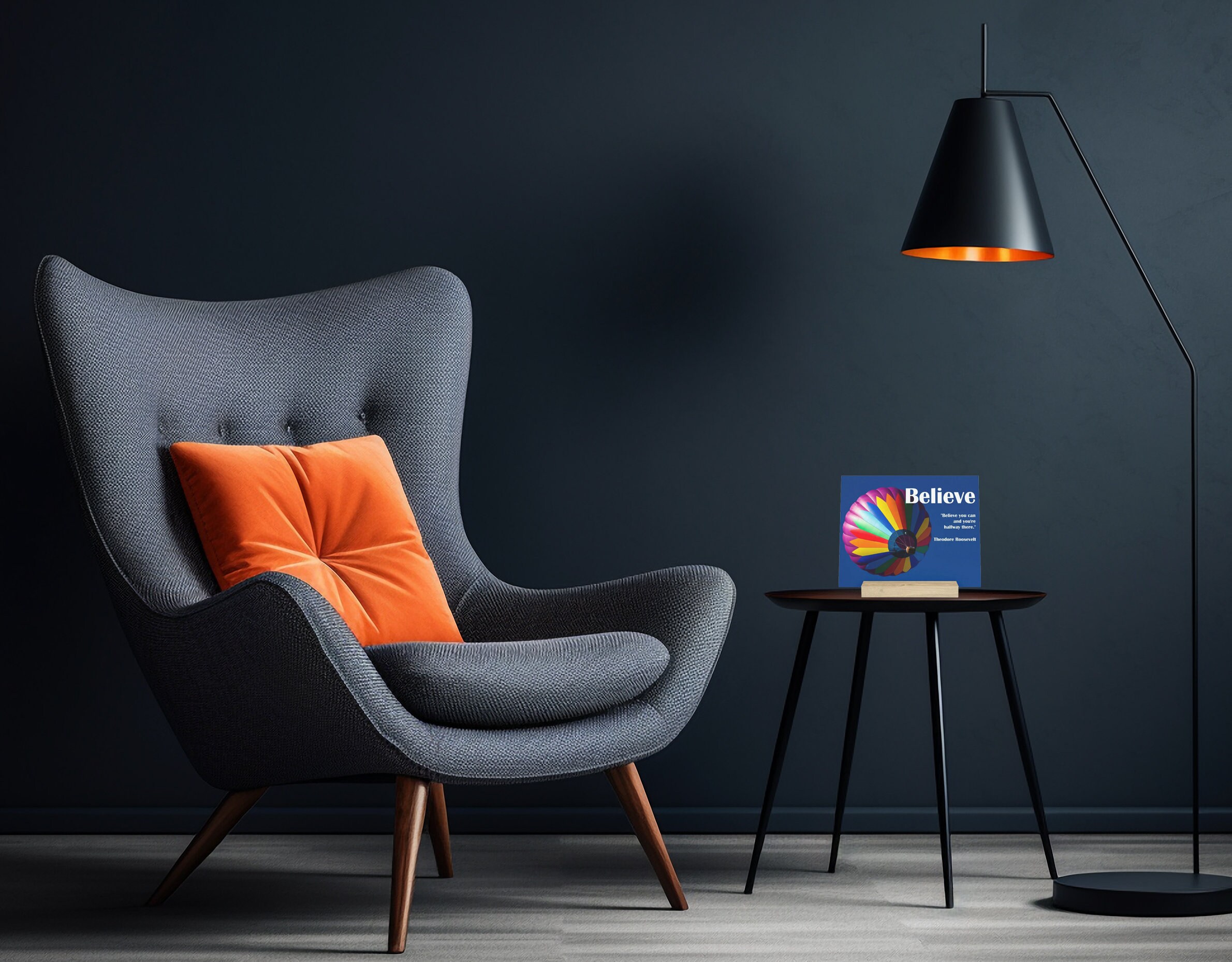 Colorful and Inspirational Gallery Board With Stand. Balloon Photo and ...