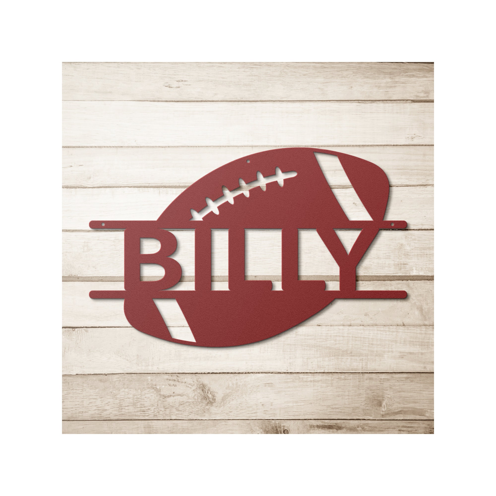 Metal Personalized Football Sign Great Gift for Football Player or ...