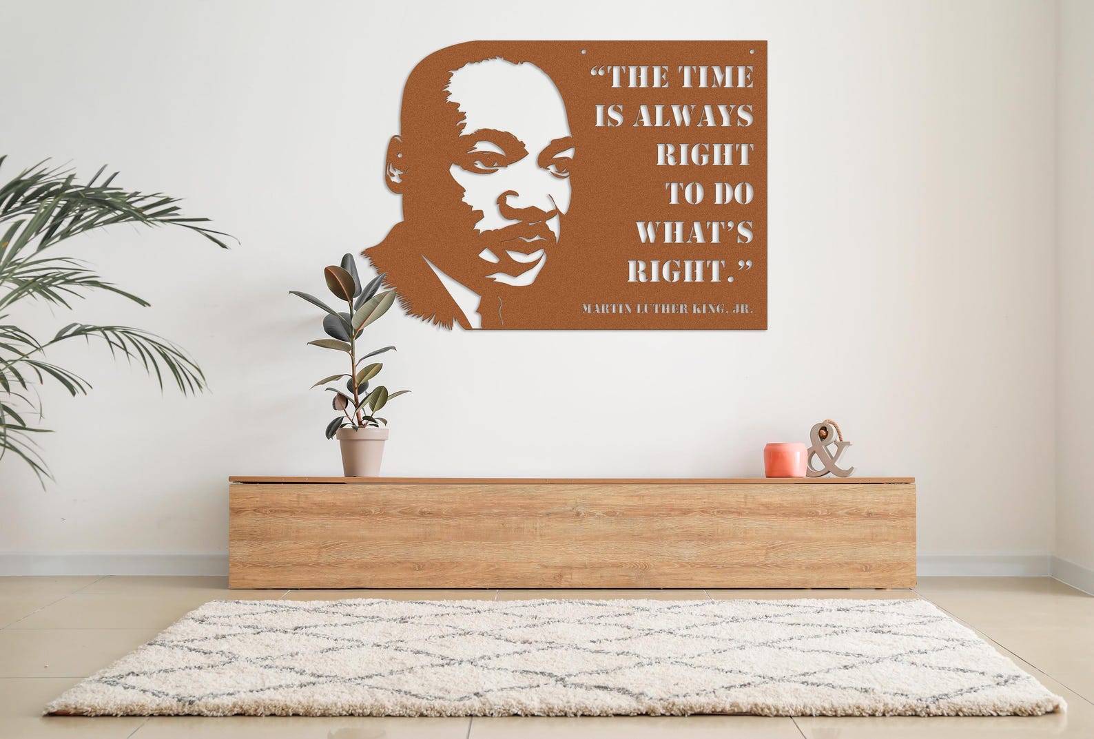 Martin Luther King, Jr. Inspirational Quote Metal Sign-laser Cut Metal ...
