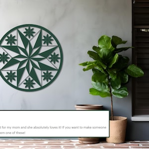 Amish Hex Sign-metal PA Dutch Folk Art-modern Farmhouse-amish Barn Star ...