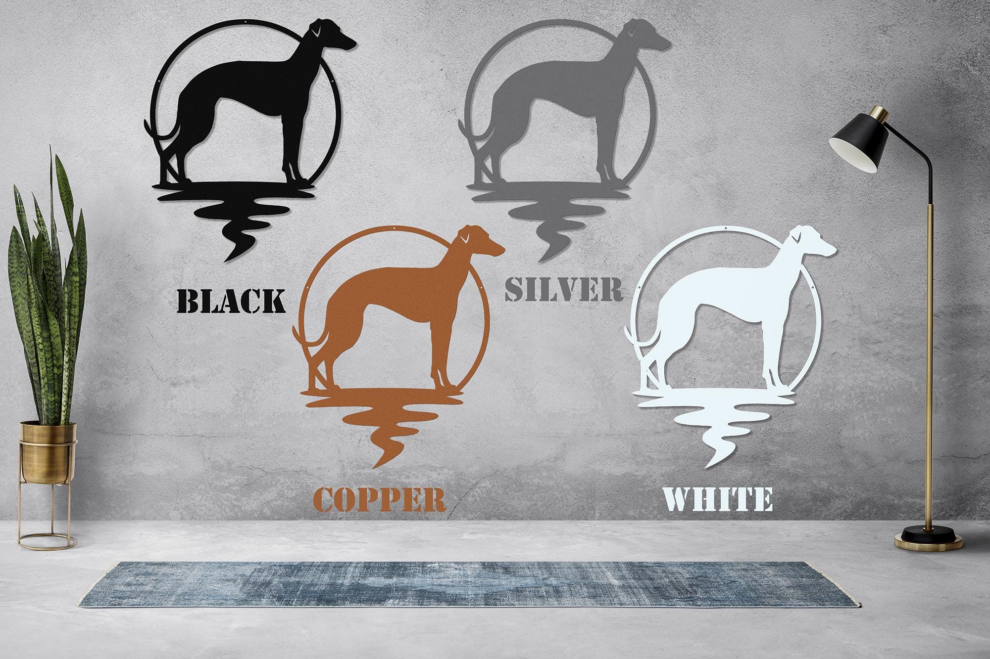 English Greyhound Laser Cut Metal Sign-dog Lover Christmas Gift ...